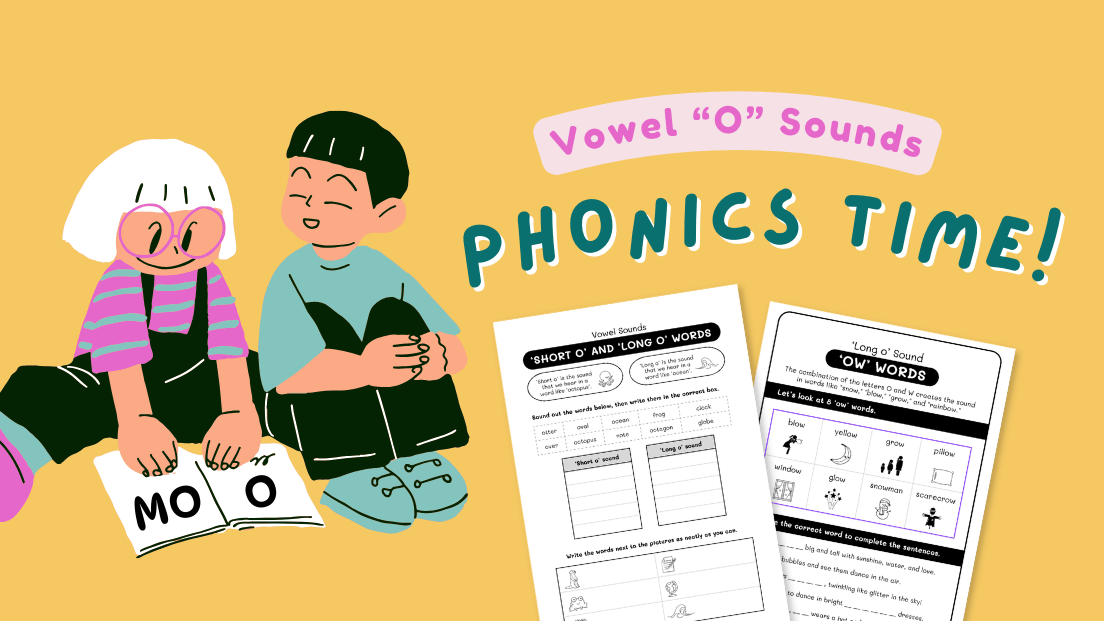 Learn Phonics: "Short O" and "Long O" Vowel Sound Fun!